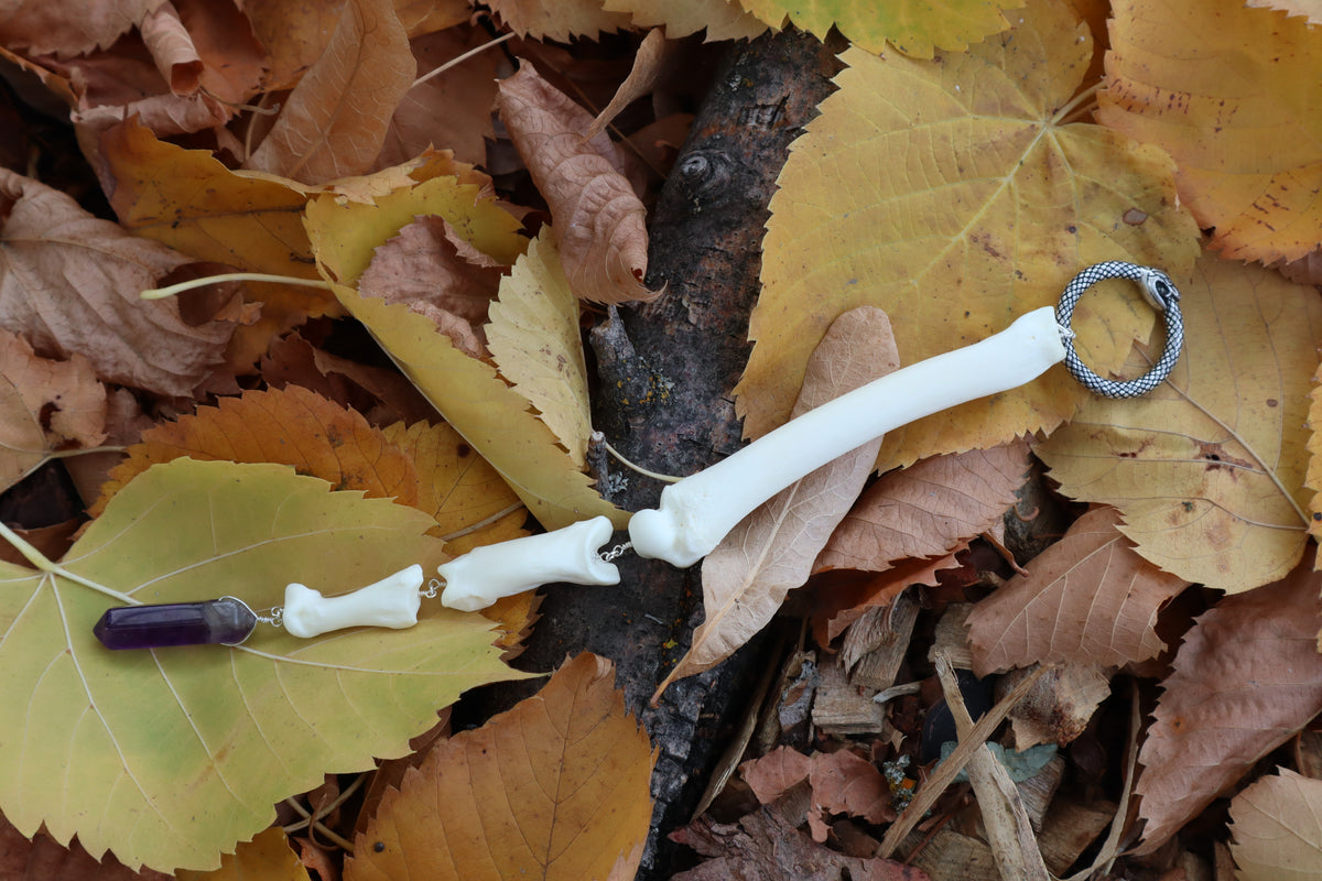 Fluid Mountain Lion Toe Articulation with an Amethyst Point "Claw ...